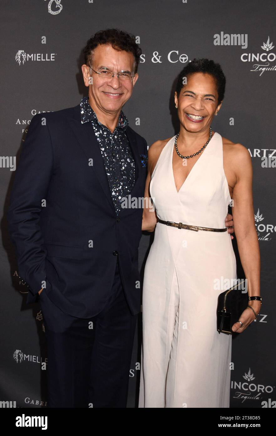 NEW YORK, NY - OCTOBER 23: Brian Stokes Mitchell and Allyson Tucker at ...