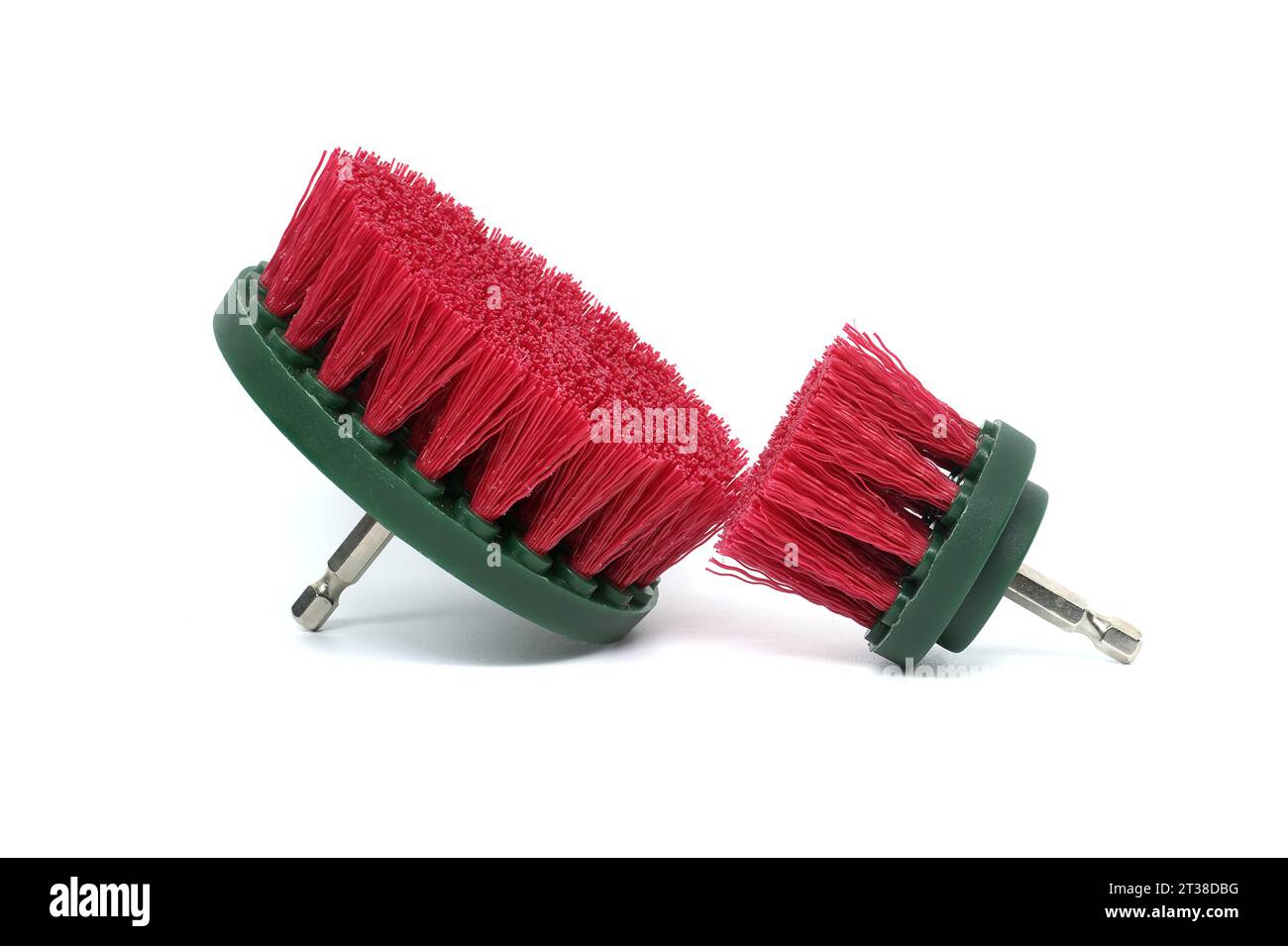 Brush attachments with an hexagonal shalf suitable for bit holder ...