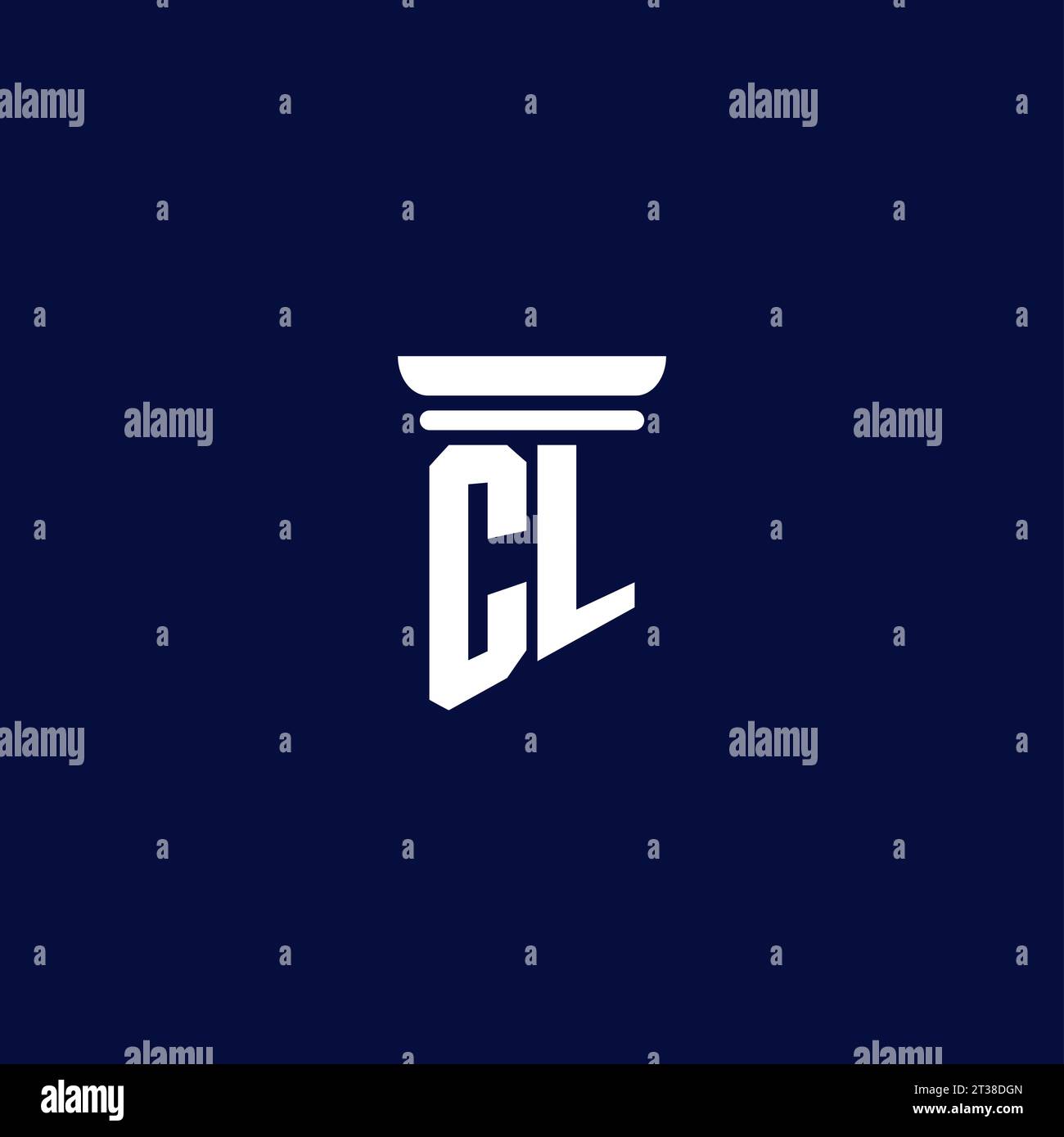 CL initial monogram logo design for law firm company Stock Vector Image ...