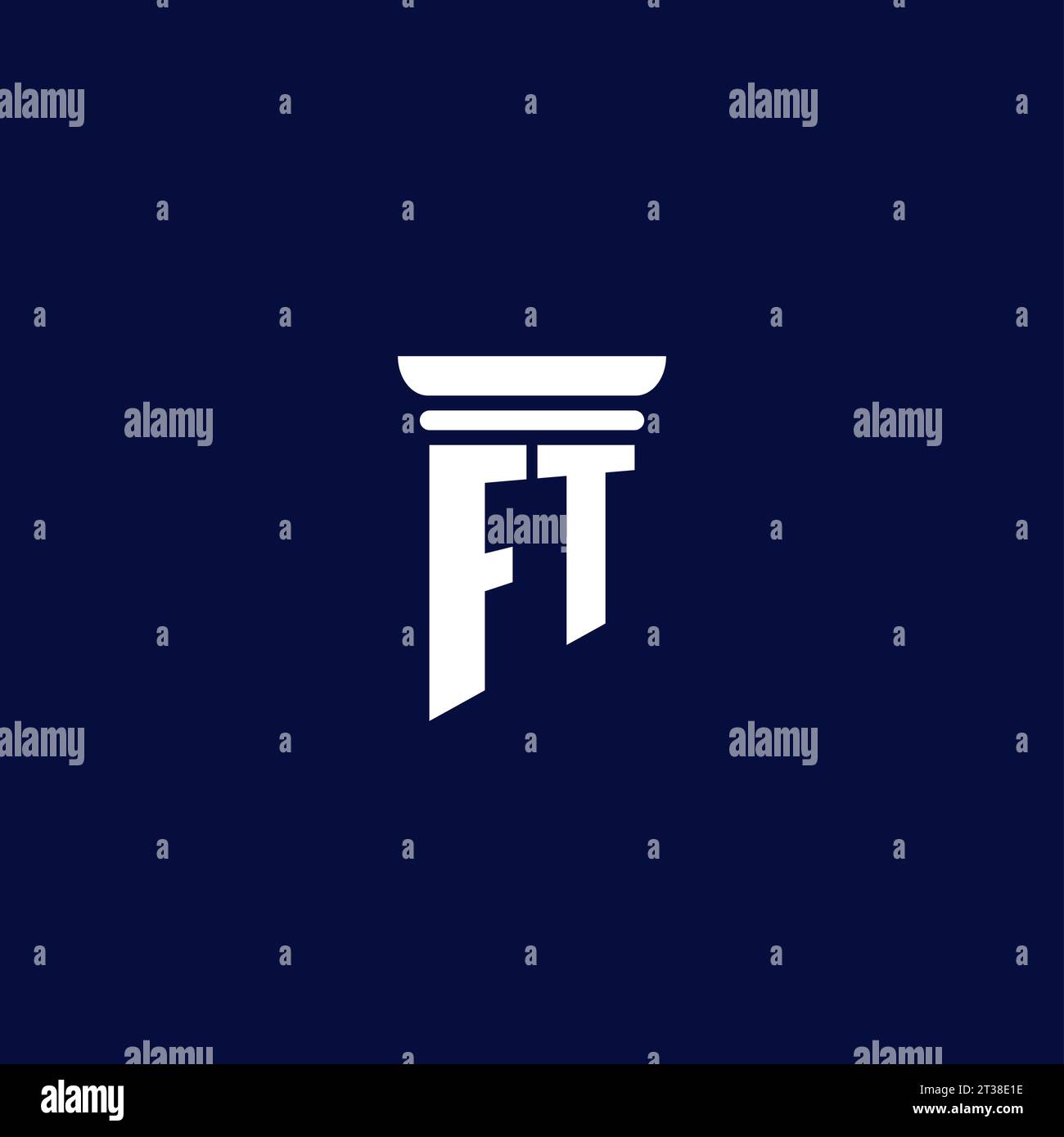 FT initial monogram logo design for law firm company Stock Vector Image & Art - Alamy