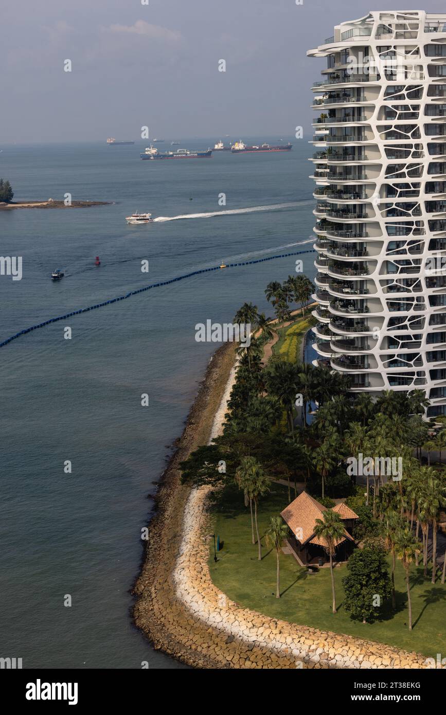 Sentosa, Singapore - July 14, 2022: The Landmark Buildings and Tourist ...