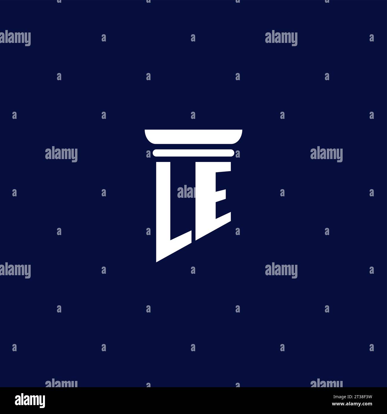 LE initial monogram logo design for law firm company Stock Vector Image ...