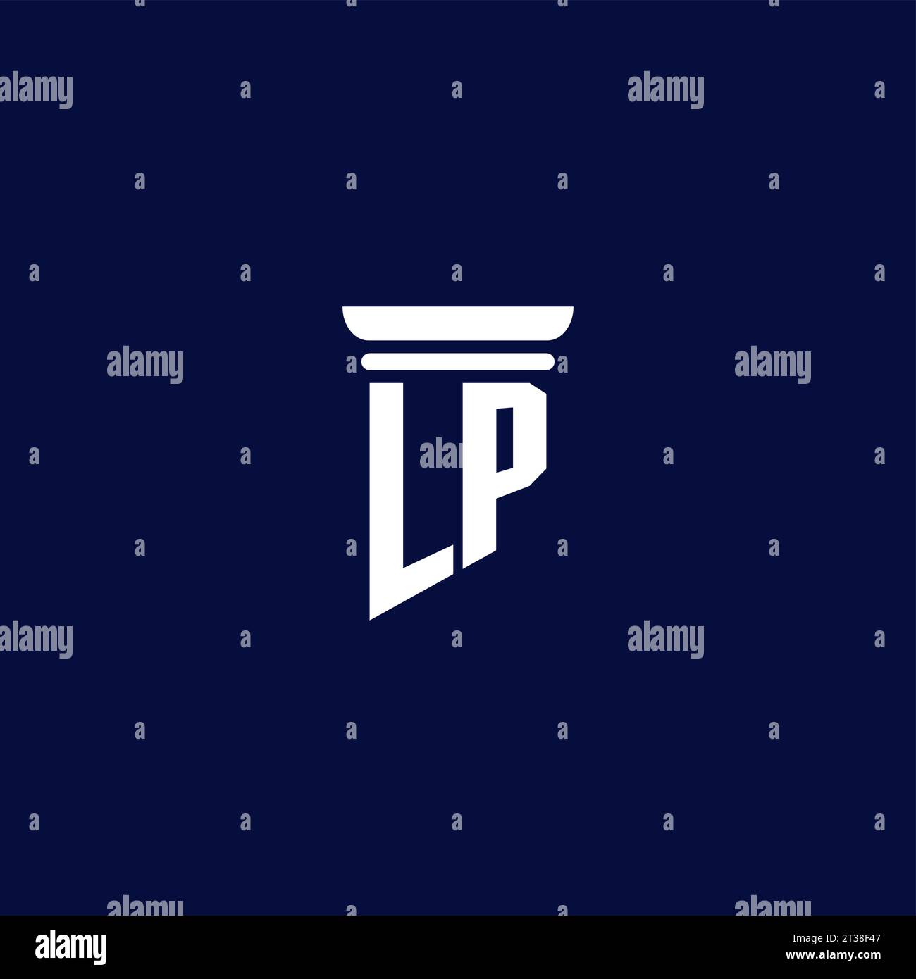 LP initial monogram logo design for law firm company Stock Vector Image ...