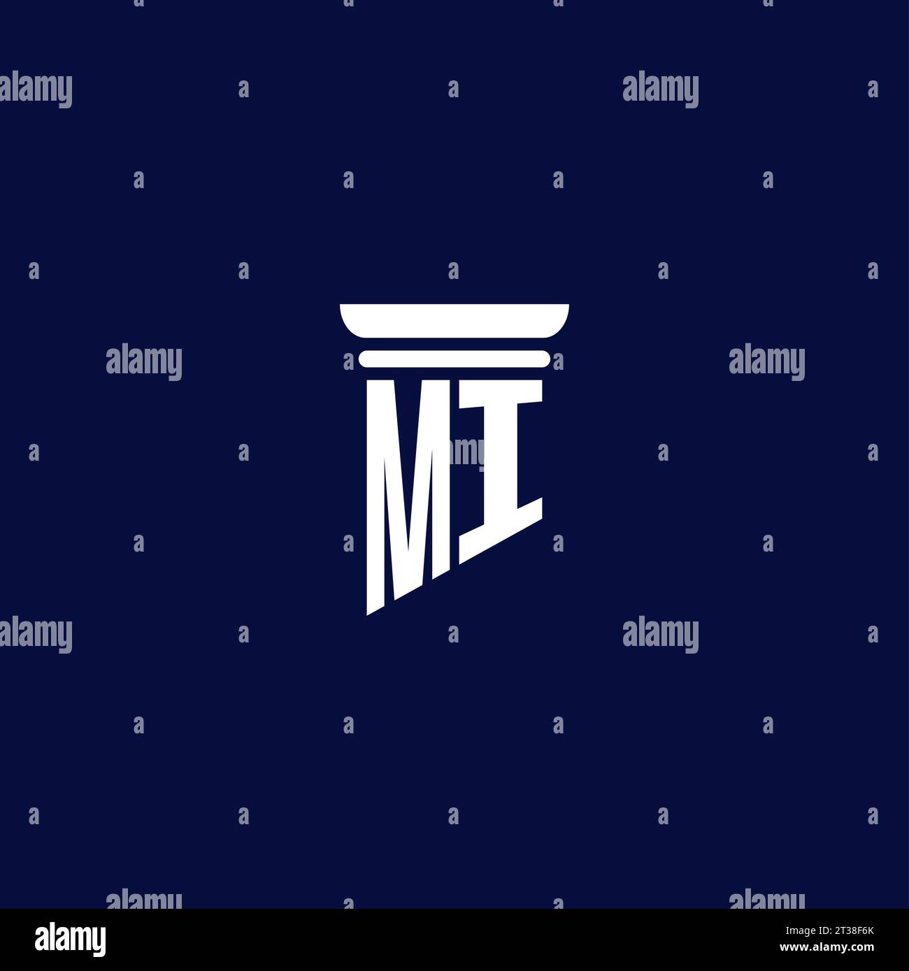 MI initial monogram logo design for law firm company Stock Vector Image ...