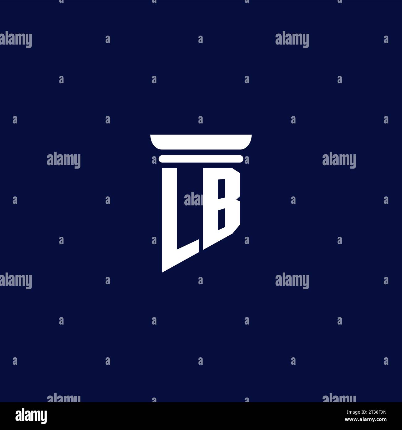 LB initial monogram logo design for law firm company Stock Vector Image ...