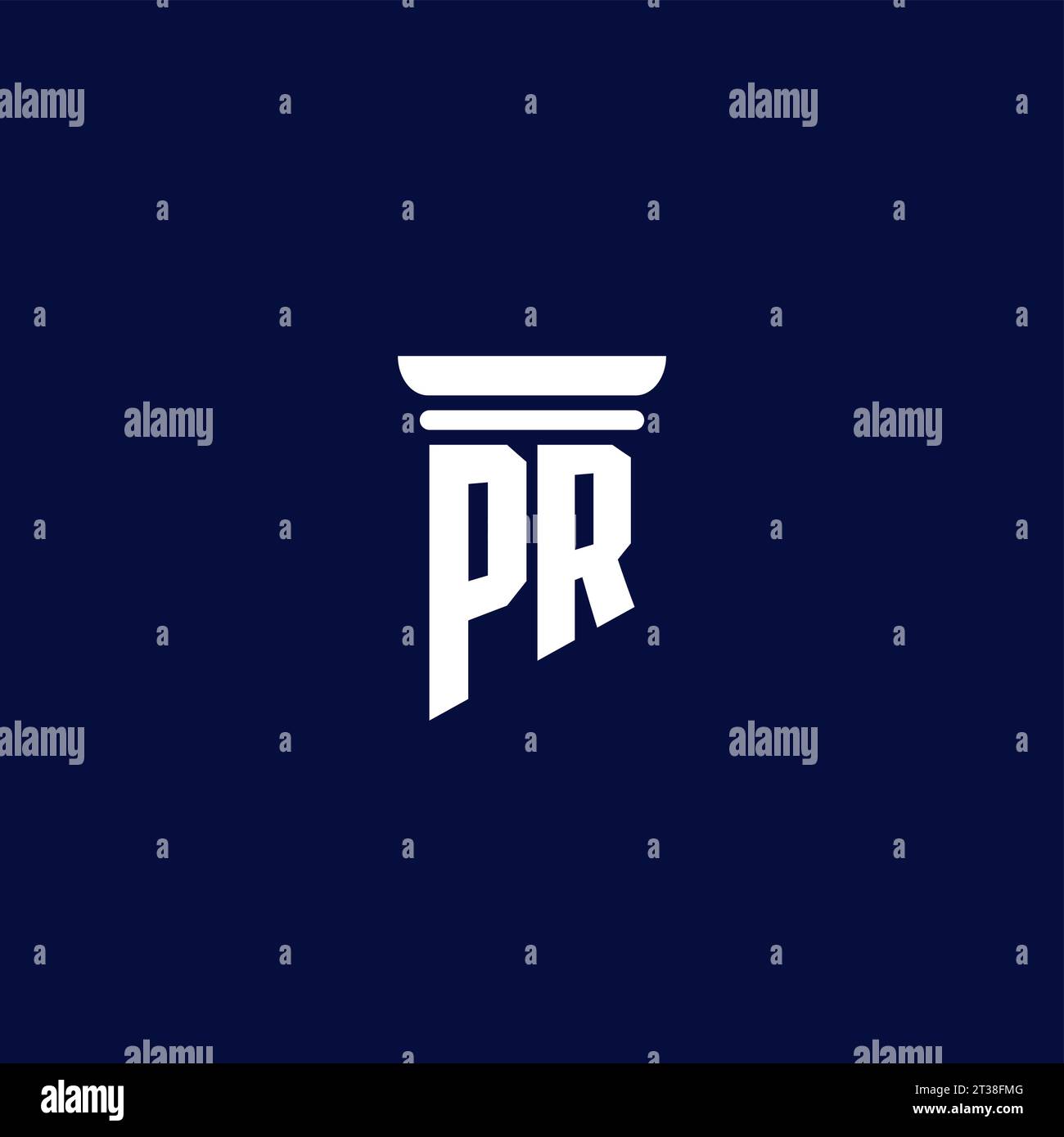 Pr initials logo hi-res stock photography and images - Alamy