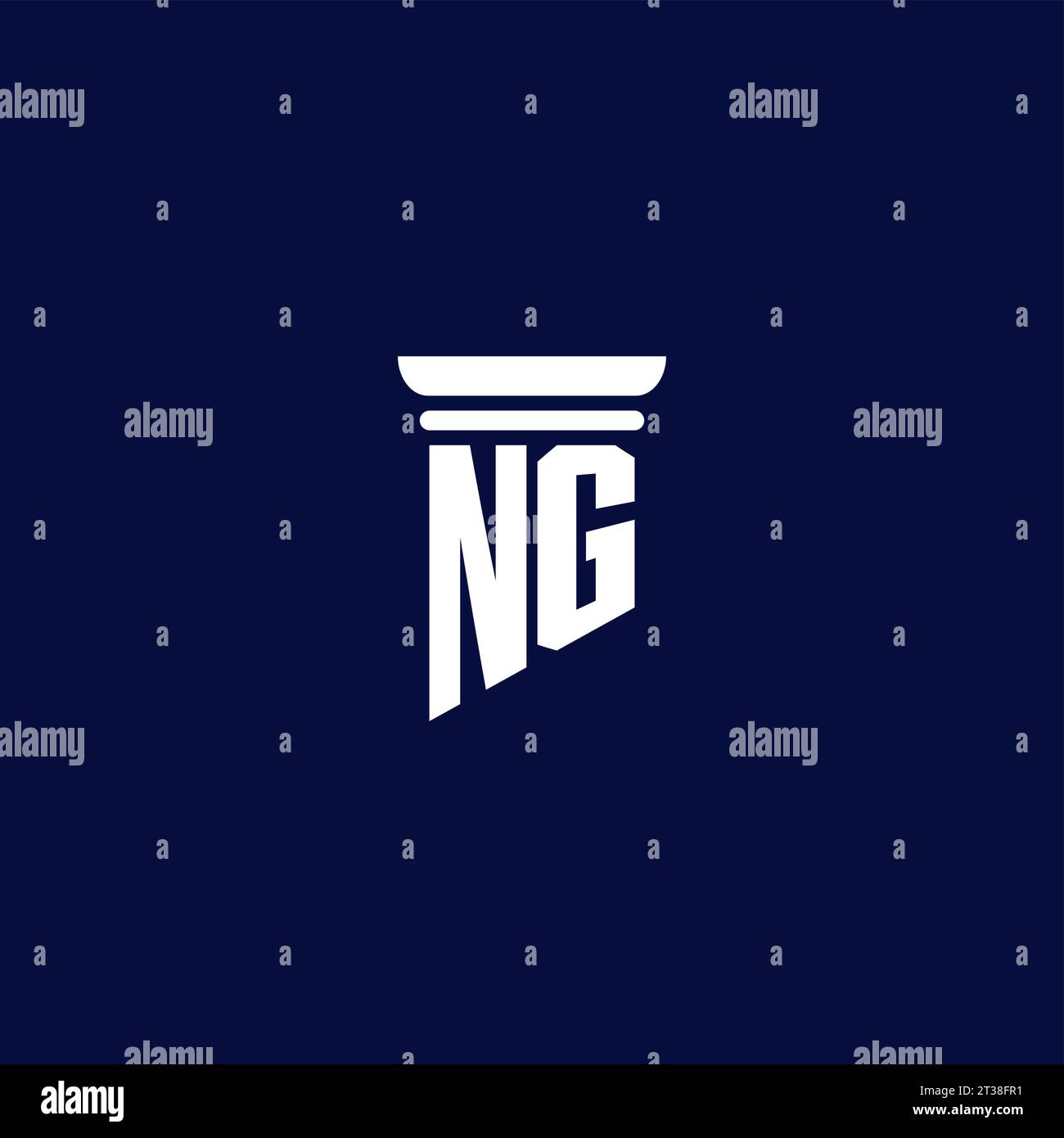 NG initial monogram logo design for law firm company Stock Vector Image ...