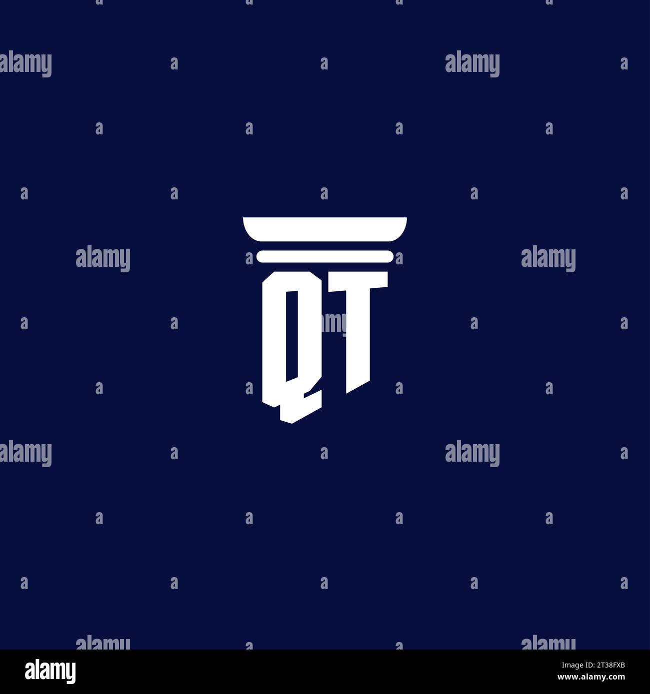 Qt initials logo Stock Vector Images - Alamy