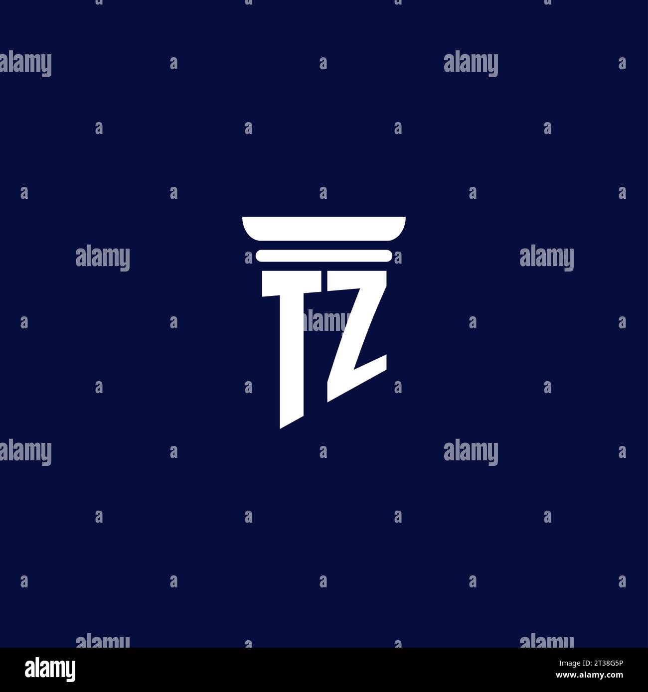 TZ initial monogram logo design for law firm company Stock Vector Image & Art - Alamy