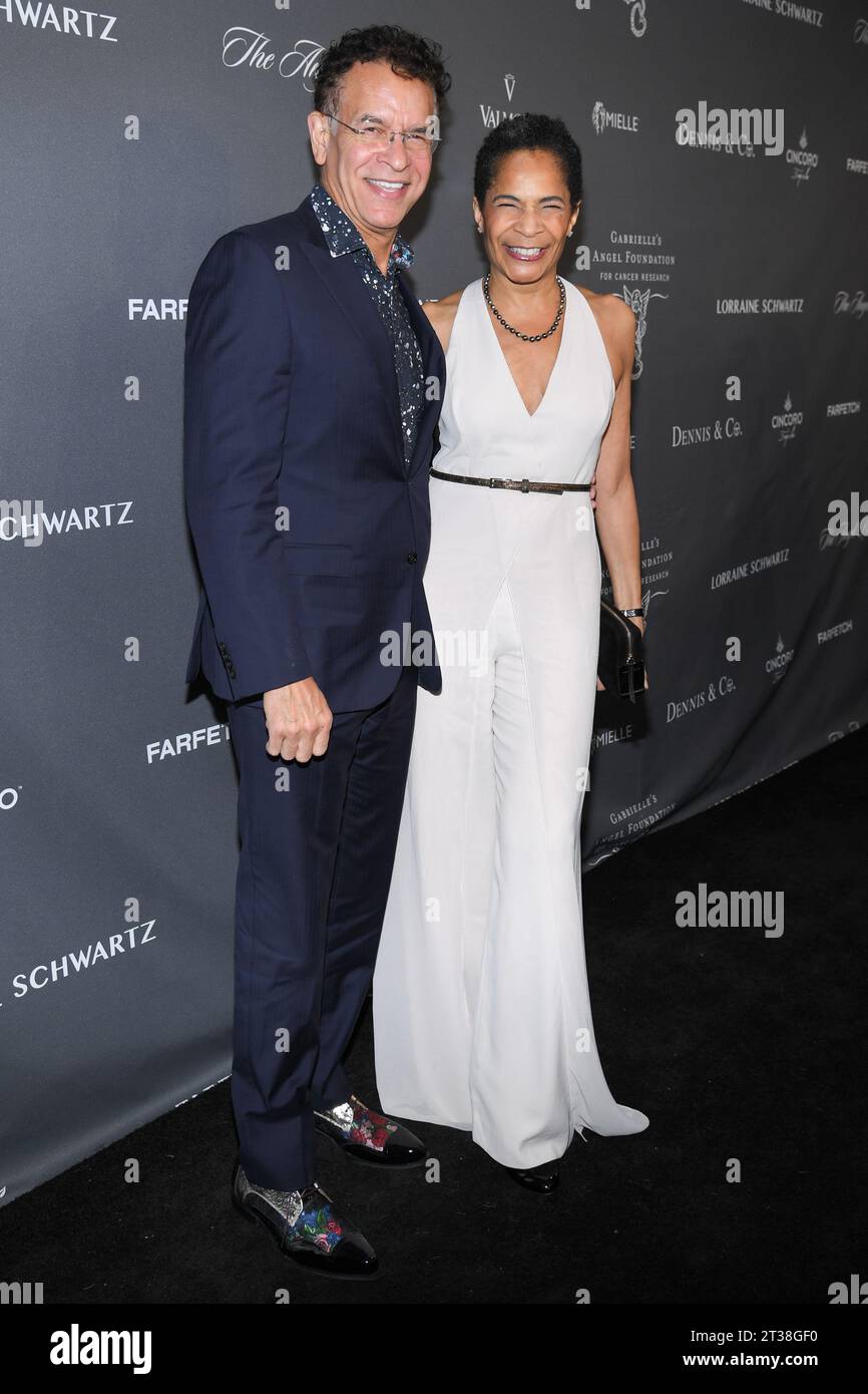 New York, USA. 23rd Oct, 2023. Brian Stokes Mitchell and Allyson Tucker ...