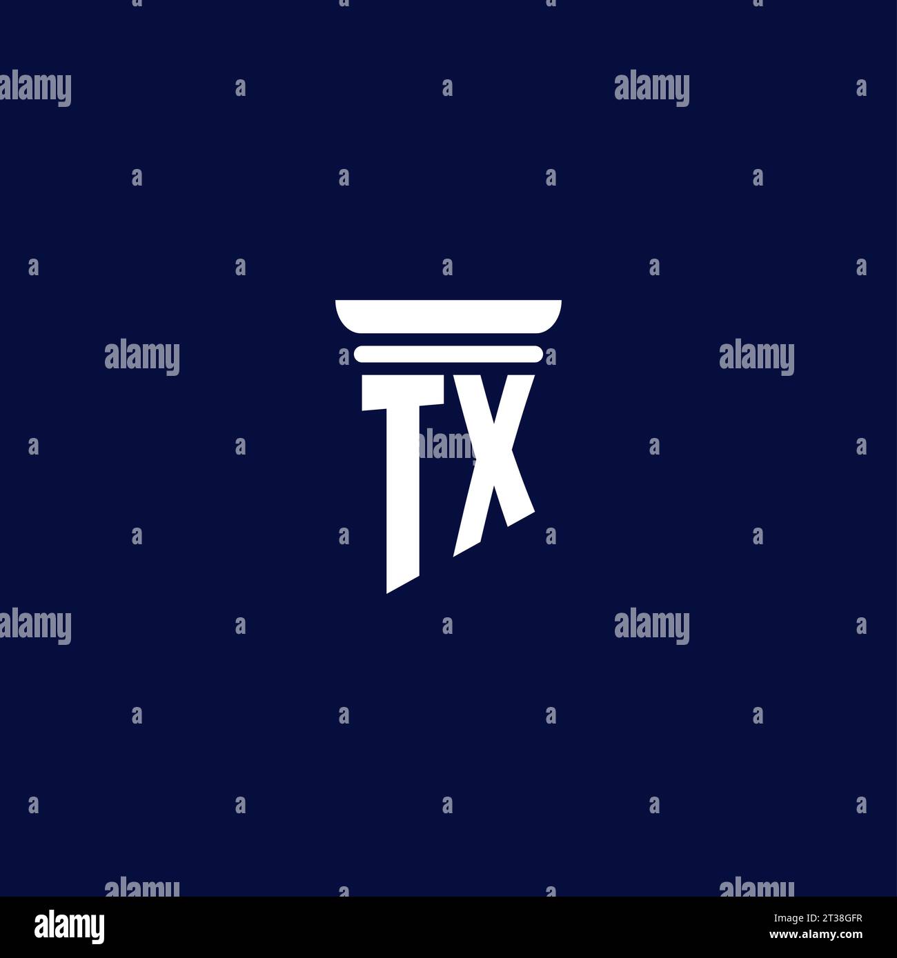Tx initial Stock Vector Images - Alamy