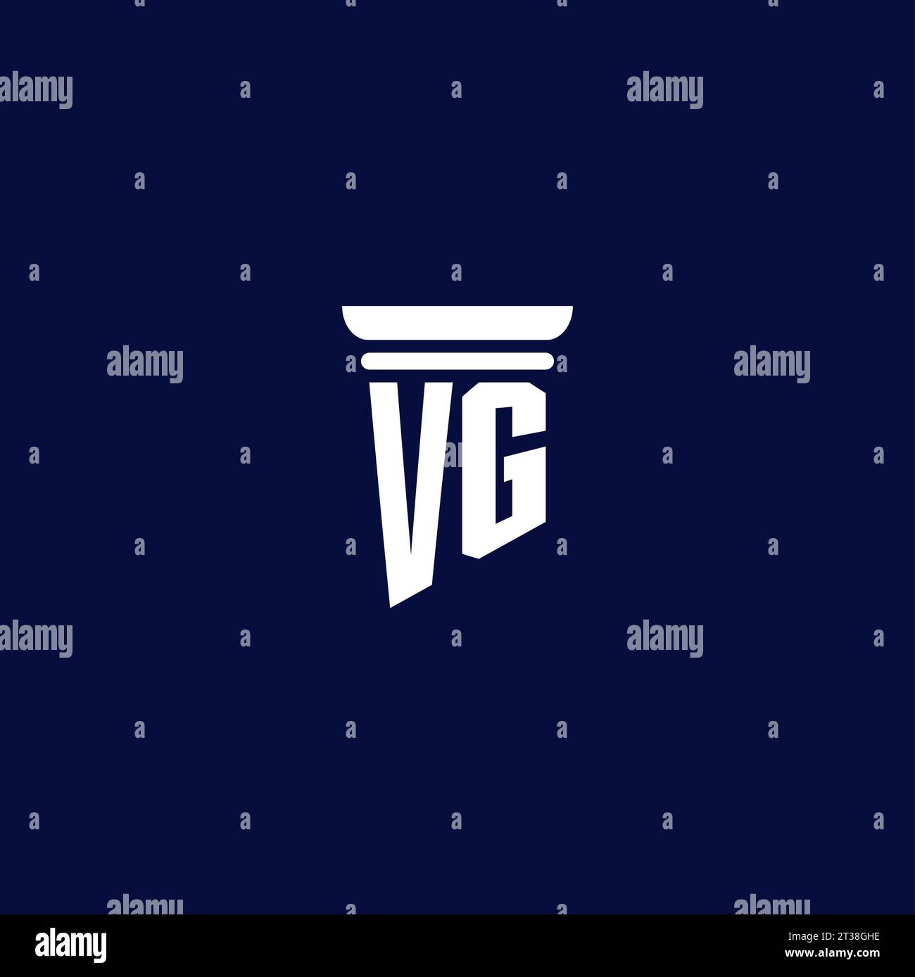 VG initial monogram logo design for law firm company Stock Vector Image ...