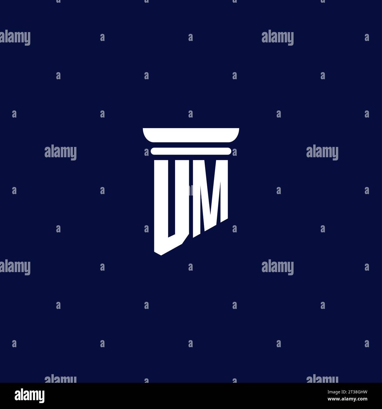 UM initial monogram logo design for law firm company Stock Vector Image ...