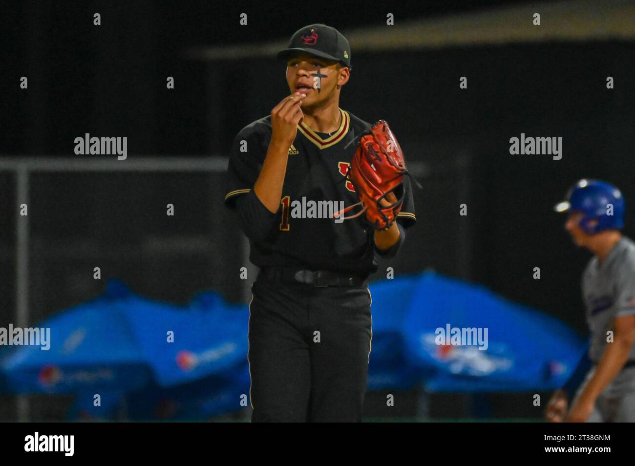 JSerra Lions righthand pitcher Matthew Champion (1) pitches during the ...