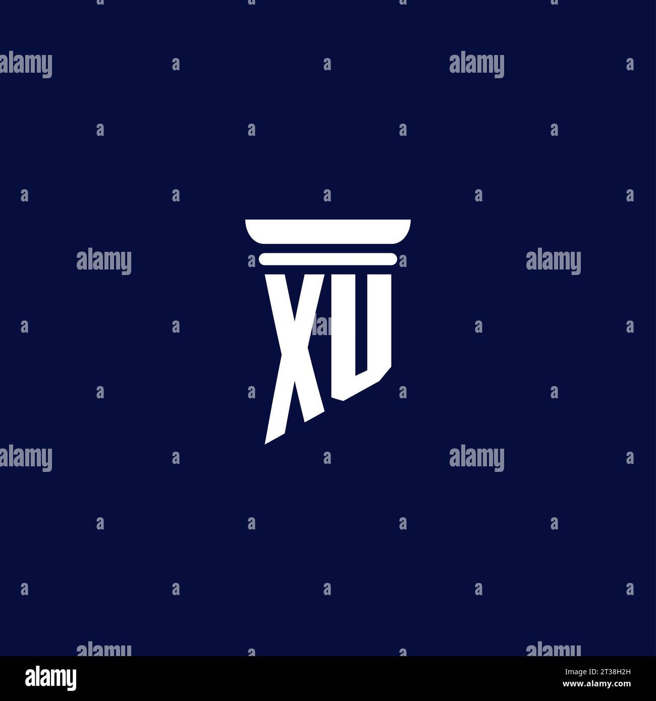 XU initial monogram logo design for law firm company Stock Vector Image & Art - Alamy