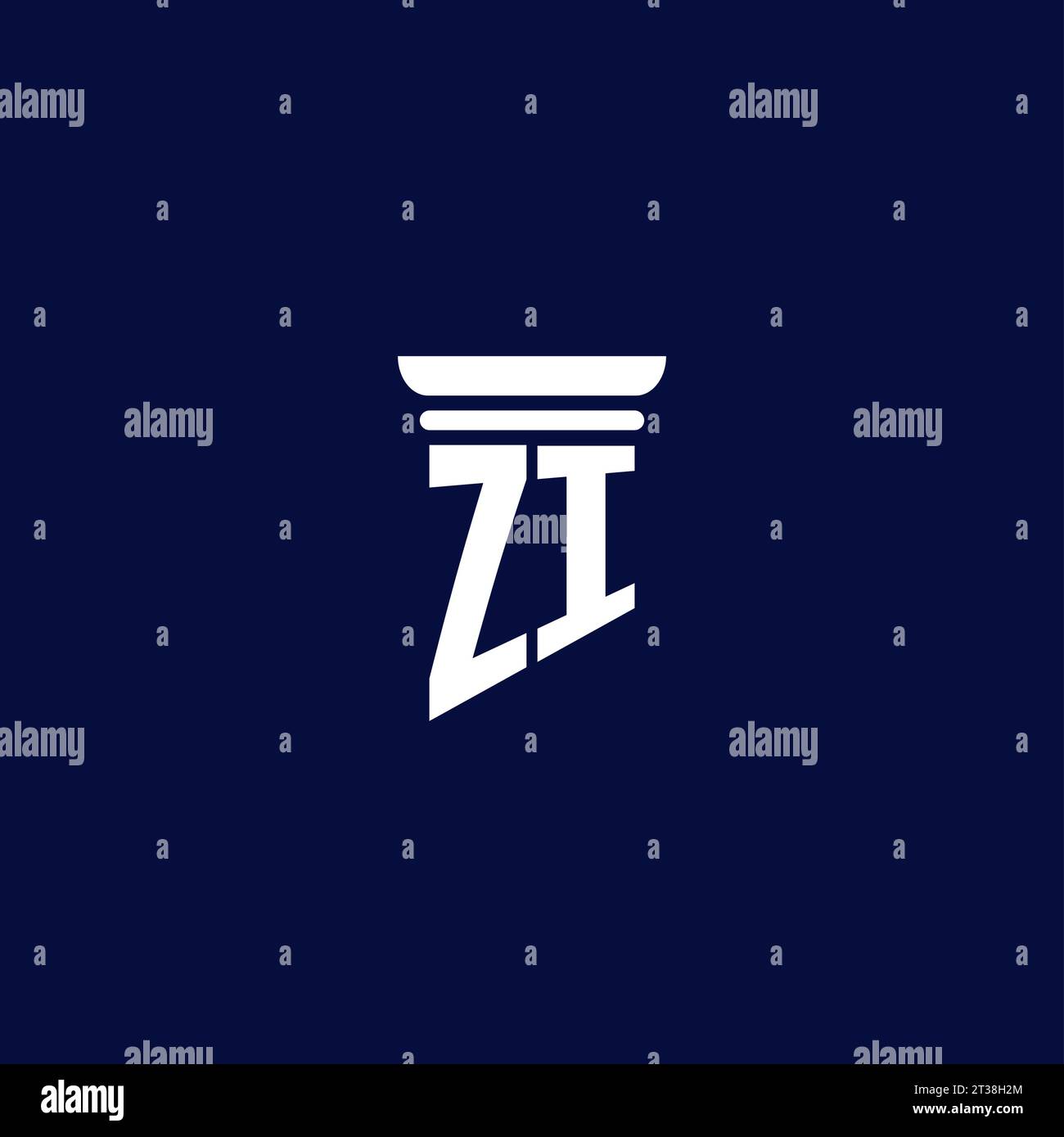 Initial zi logo hi-res stock photography and images - Alamy