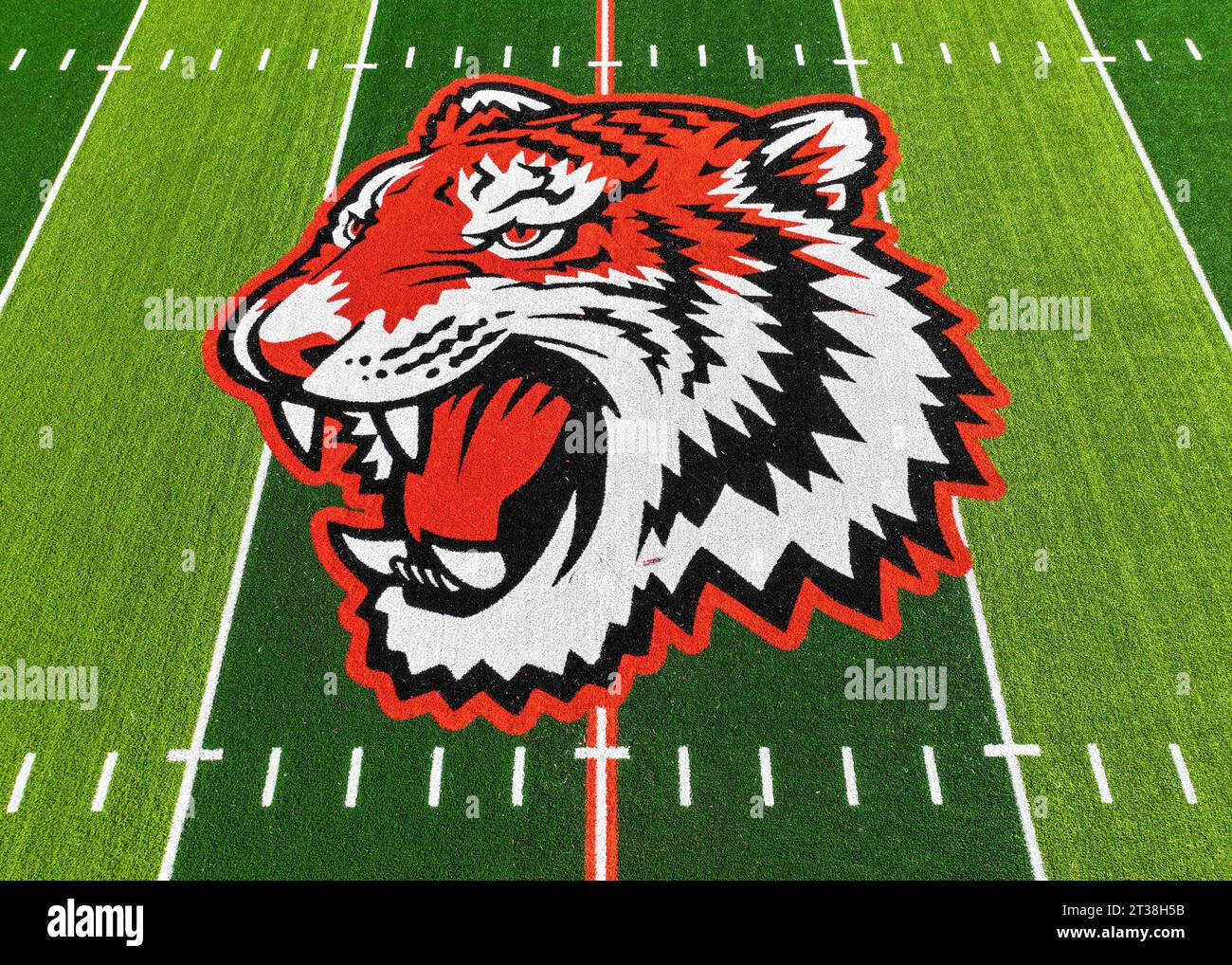 General overall aerial view of Wheelock Stadium Football Field at ...