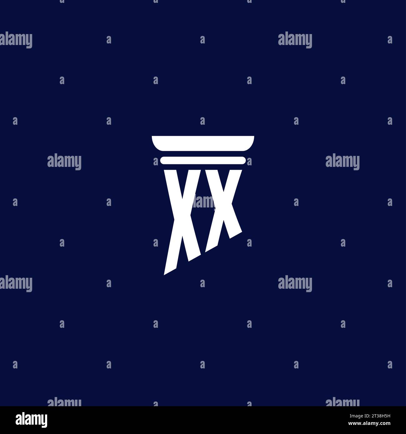 XX initial monogram logo design for law firm company Stock Vector Image ...