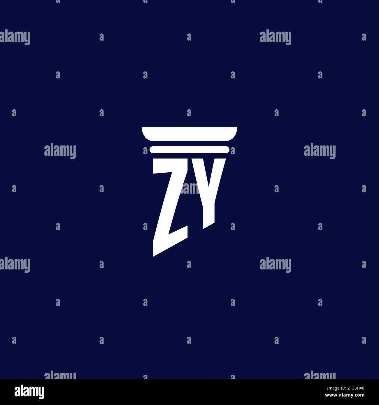 Initial zy logo hi-res stock photography and images - Alamy