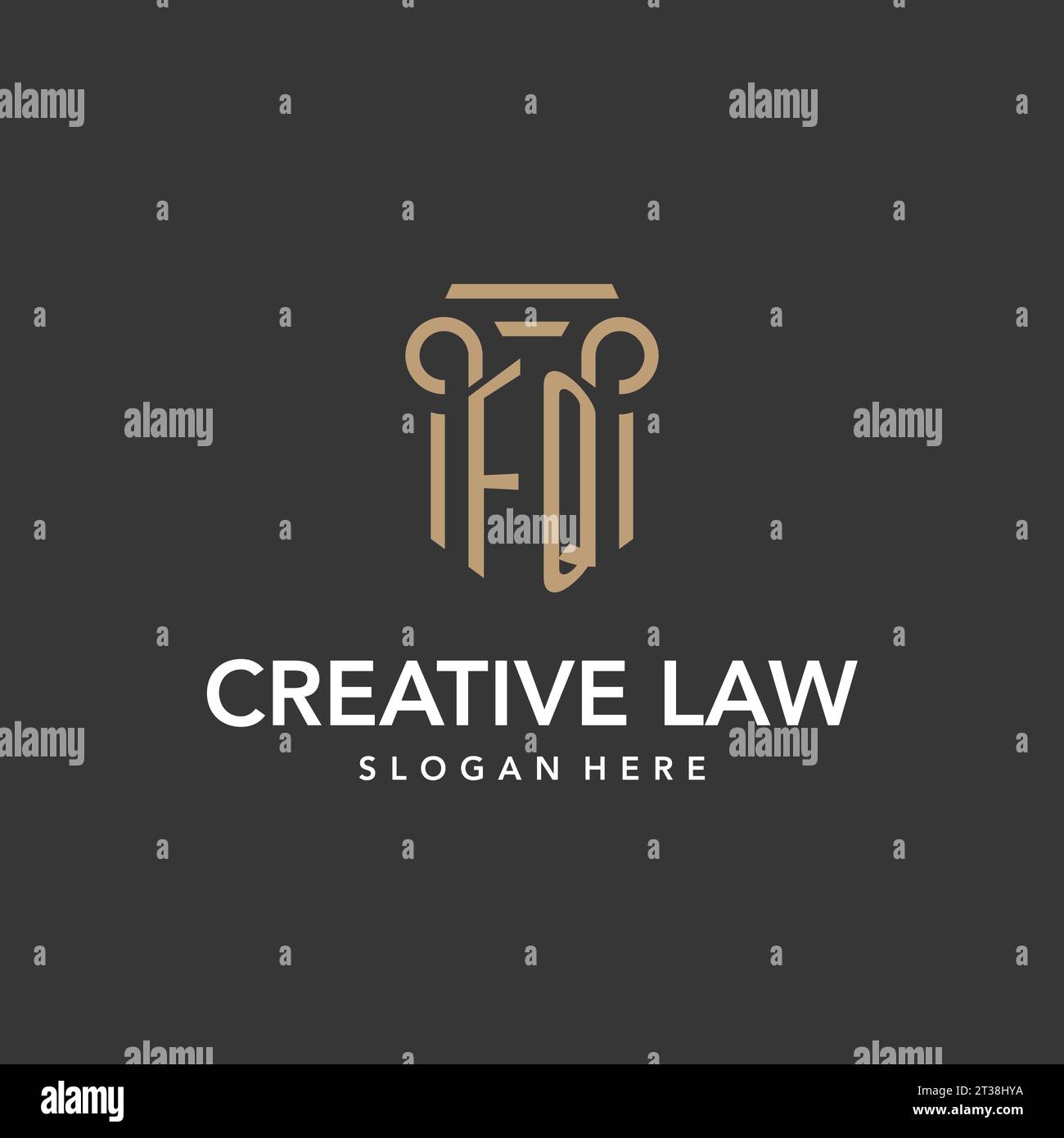 Fq initials logo Stock Vector Images - Alamy