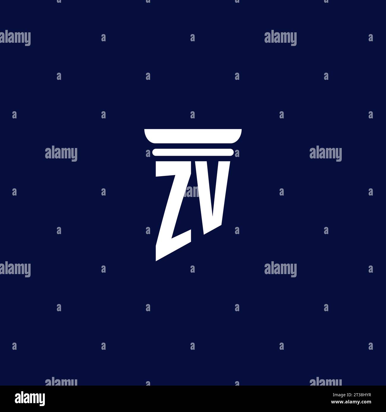 Initial zv logo Stock Vector Images - Alamy