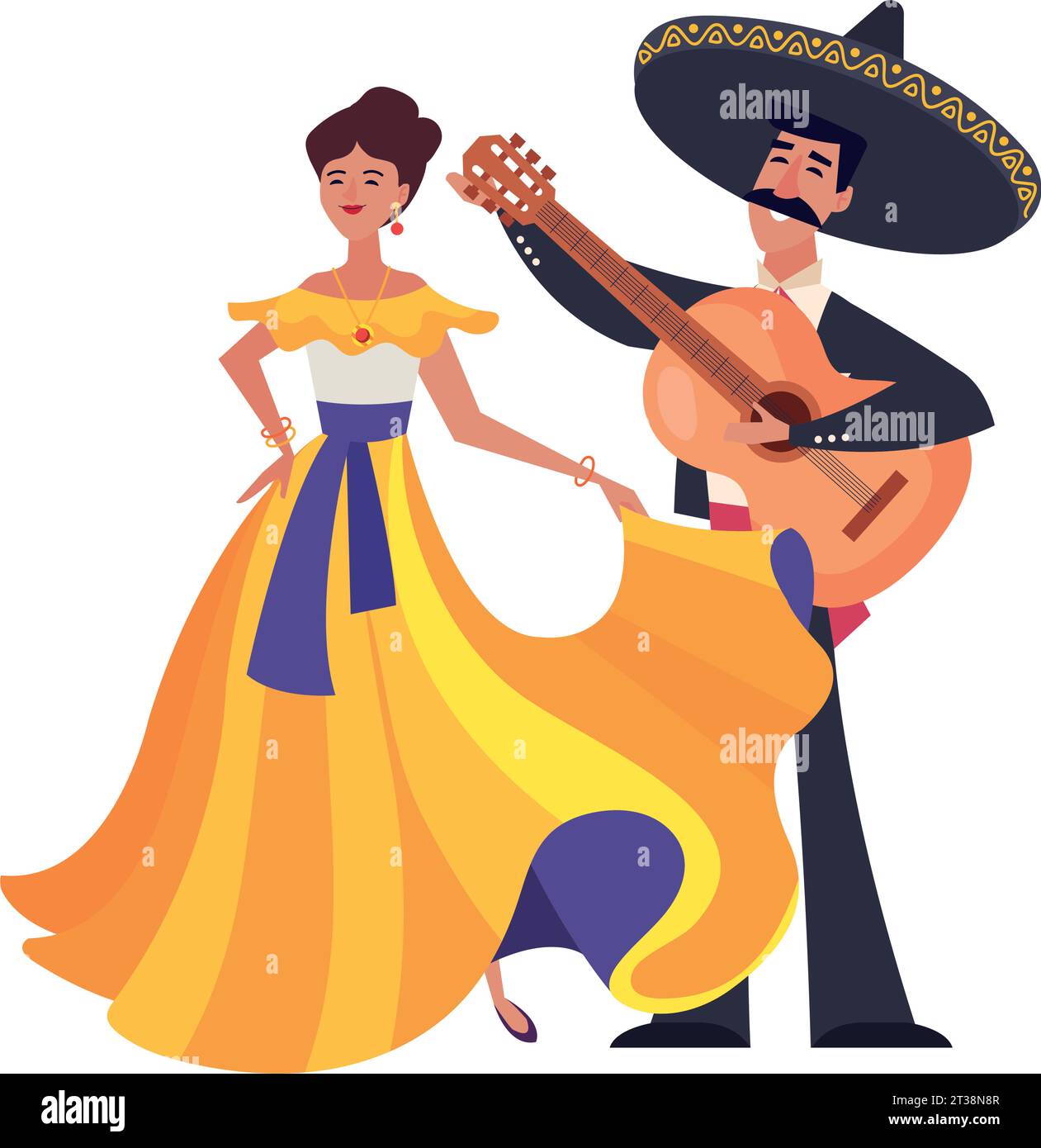 Mexican traditional dancer Cut Out Stock Images & Pictures - Alamy