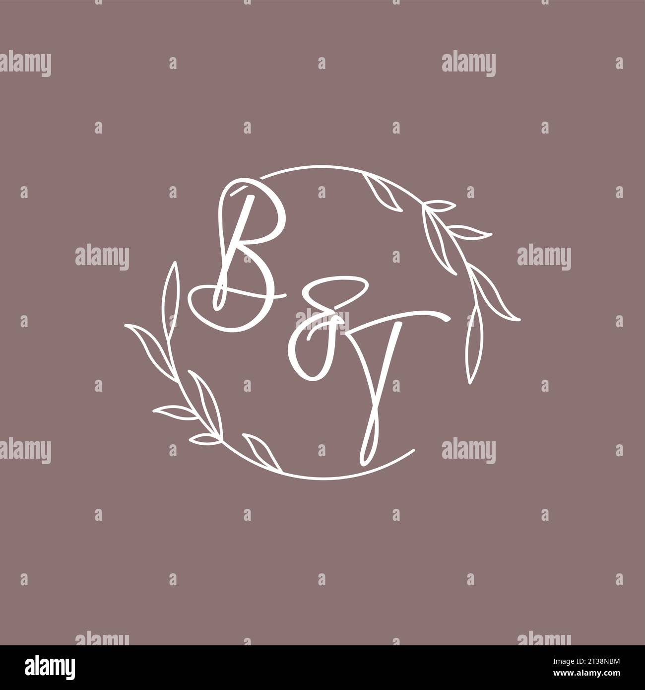 BT wedding initials monogram logo ideas vector graphic Stock Vector ...
