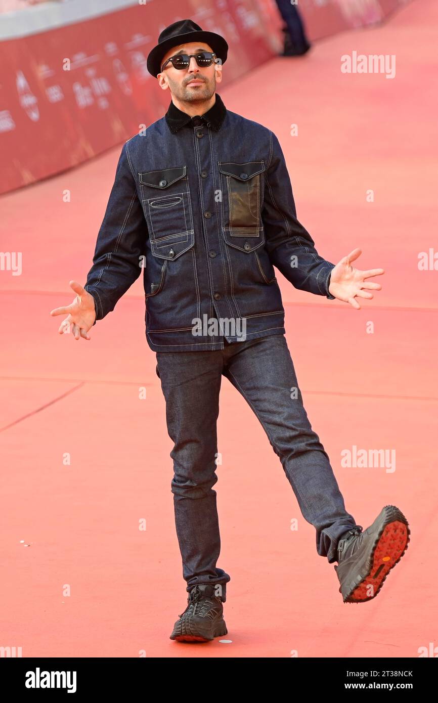 Rome, Italy. 23rd Oct, 2023. Jean Renè (JR) attends the red carpet of ...