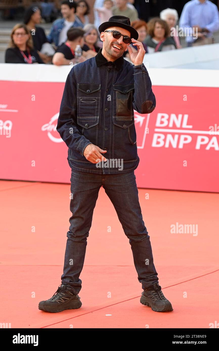 Rome, Italy. 23rd Oct, 2023. Jean Renè (JR) attends the red carpet of ...