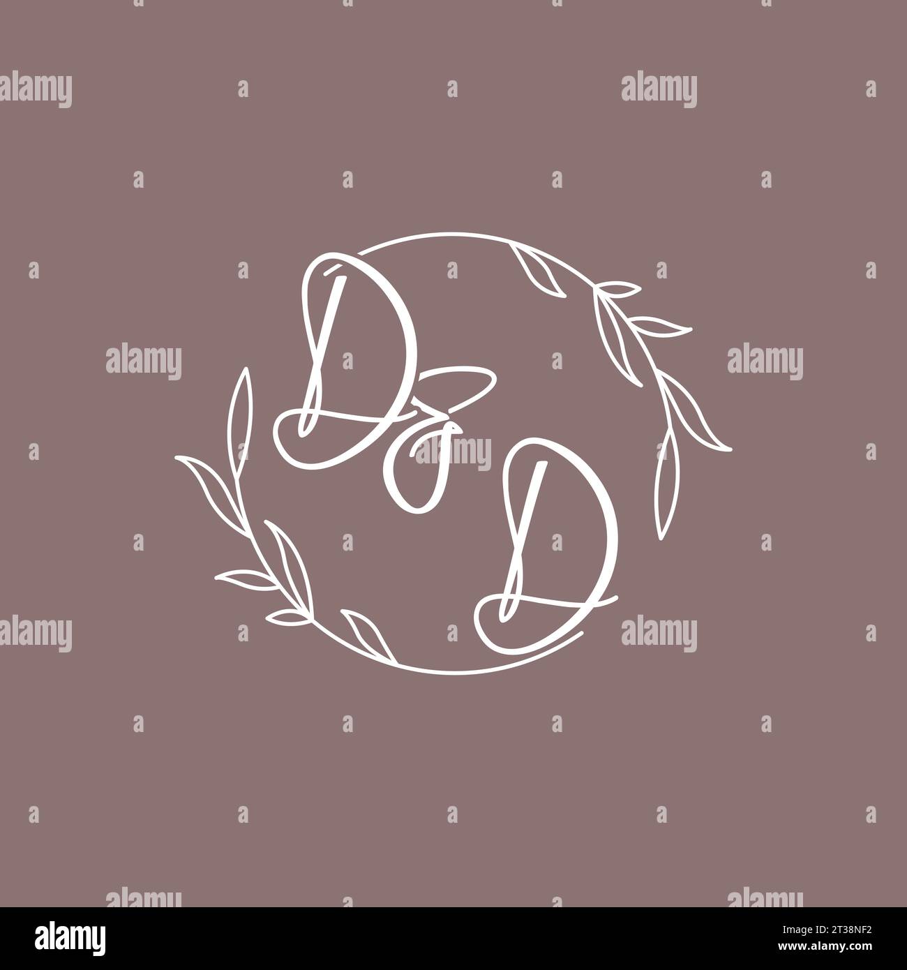 DD wedding initials monogram logo ideas vector graphic Stock Vector ...