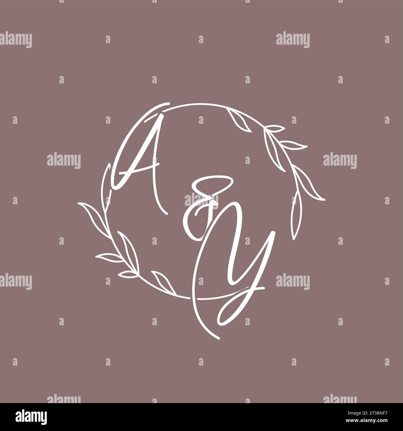 AY wedding initials monogram logo ideas vector graphic Stock Vector ...