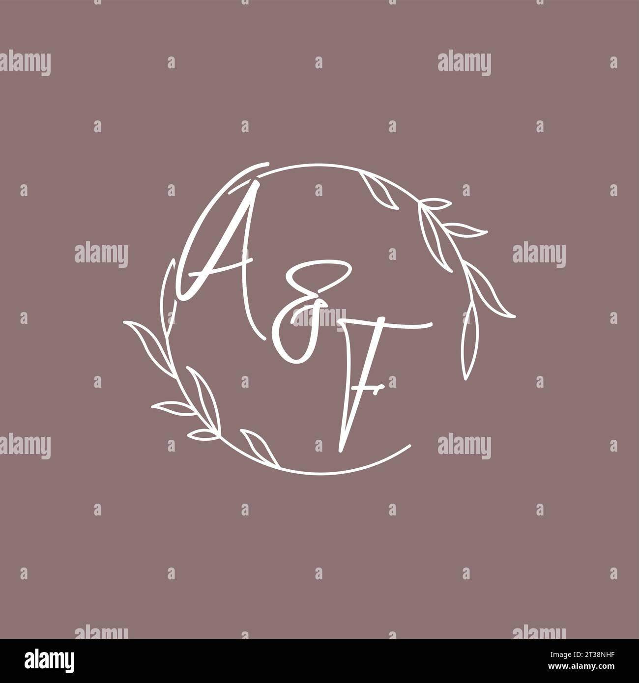 AF wedding initials monogram logo ideas vector graphic Stock Vector ...