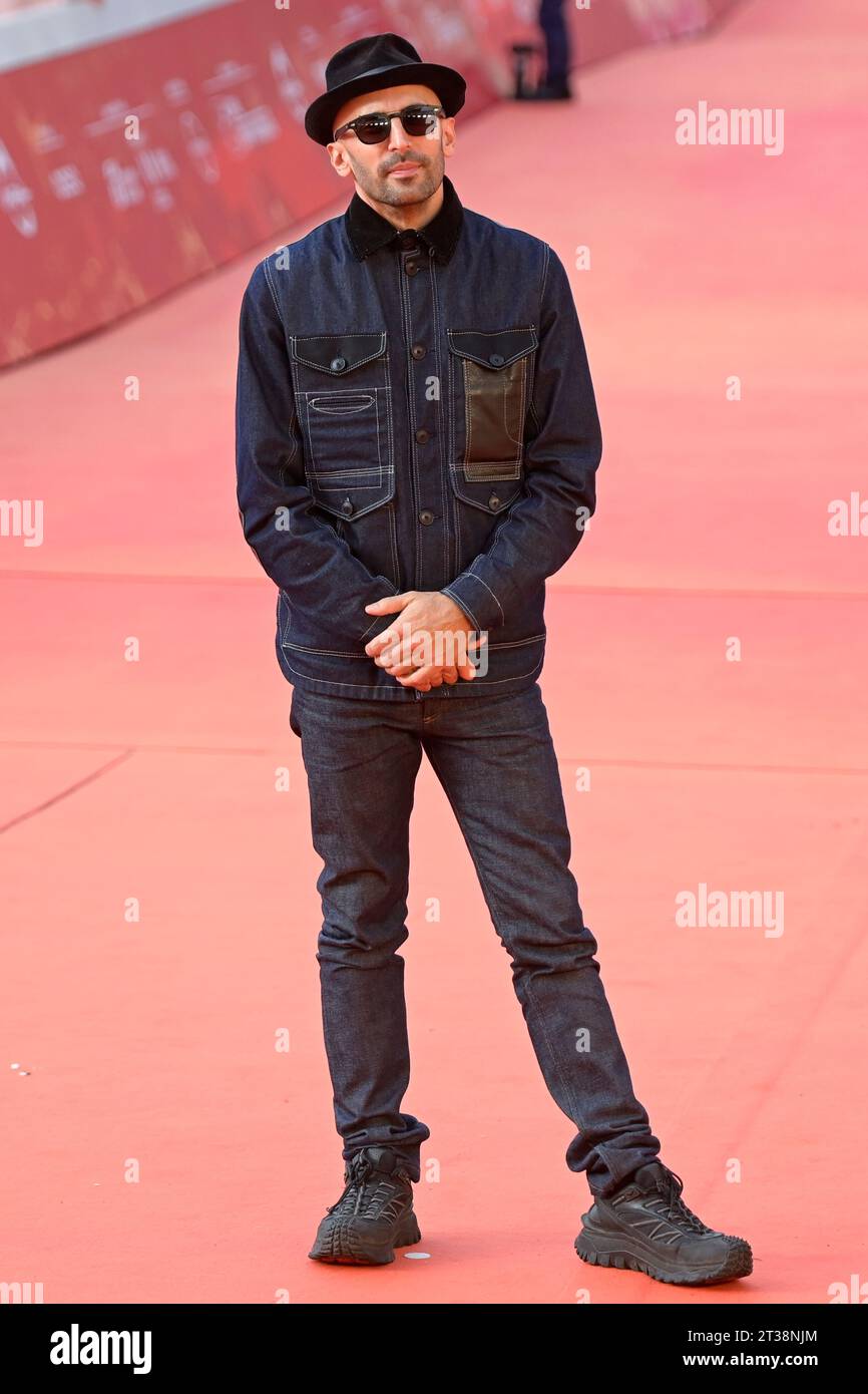 Rome, Italy. 23rd Oct, 2023. Jean Renè (JR) attends the red carpet of ...