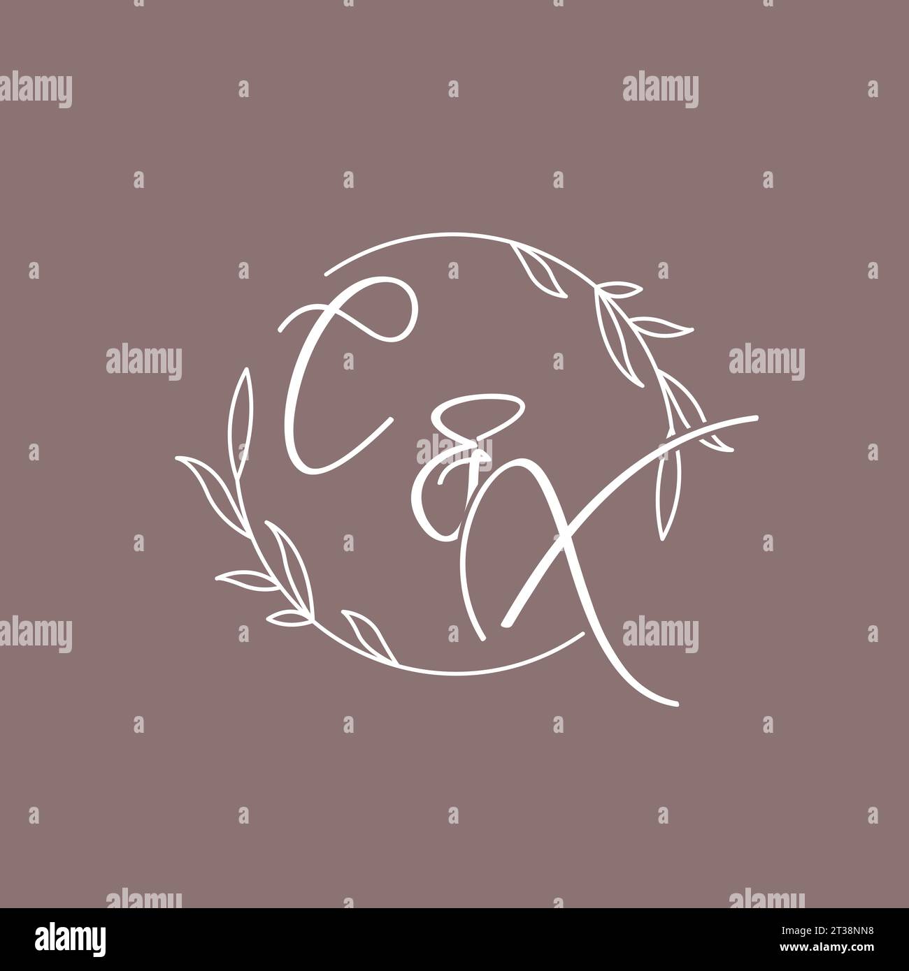 CX wedding initials monogram logo ideas vector graphic Stock Vector ...