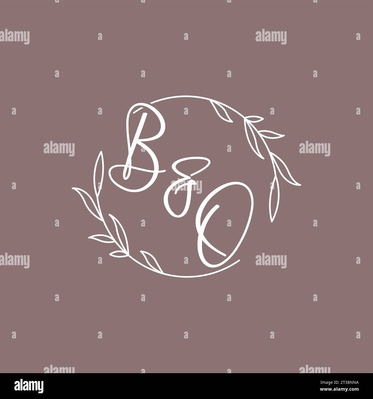 BO wedding initials monogram logo ideas vector graphic Stock Vector ...