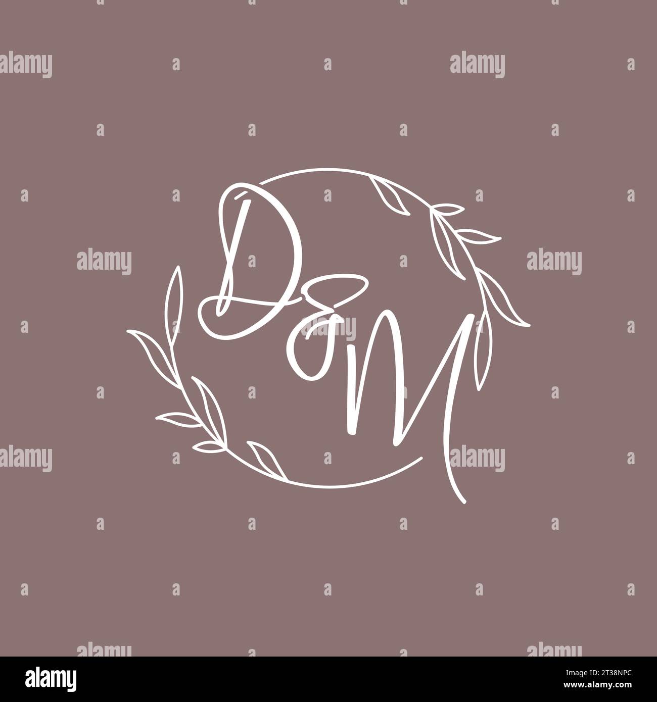 DM wedding initials monogram logo ideas vector graphic Stock Vector ...