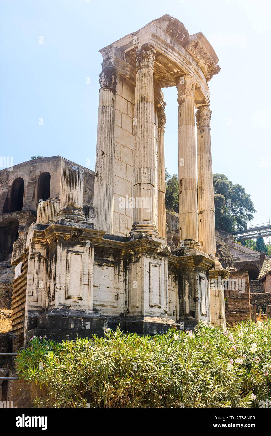 Temple of Vesta in the Roman Forum Stock Photo - Alamy