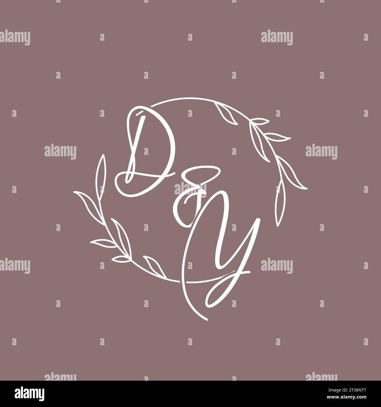 DY wedding initials monogram logo ideas vector graphic Stock Vector ...
