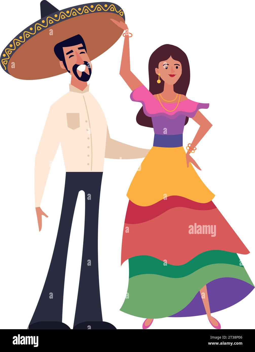 People mexican dress Cut Out Stock Images & Pictures - Alamy