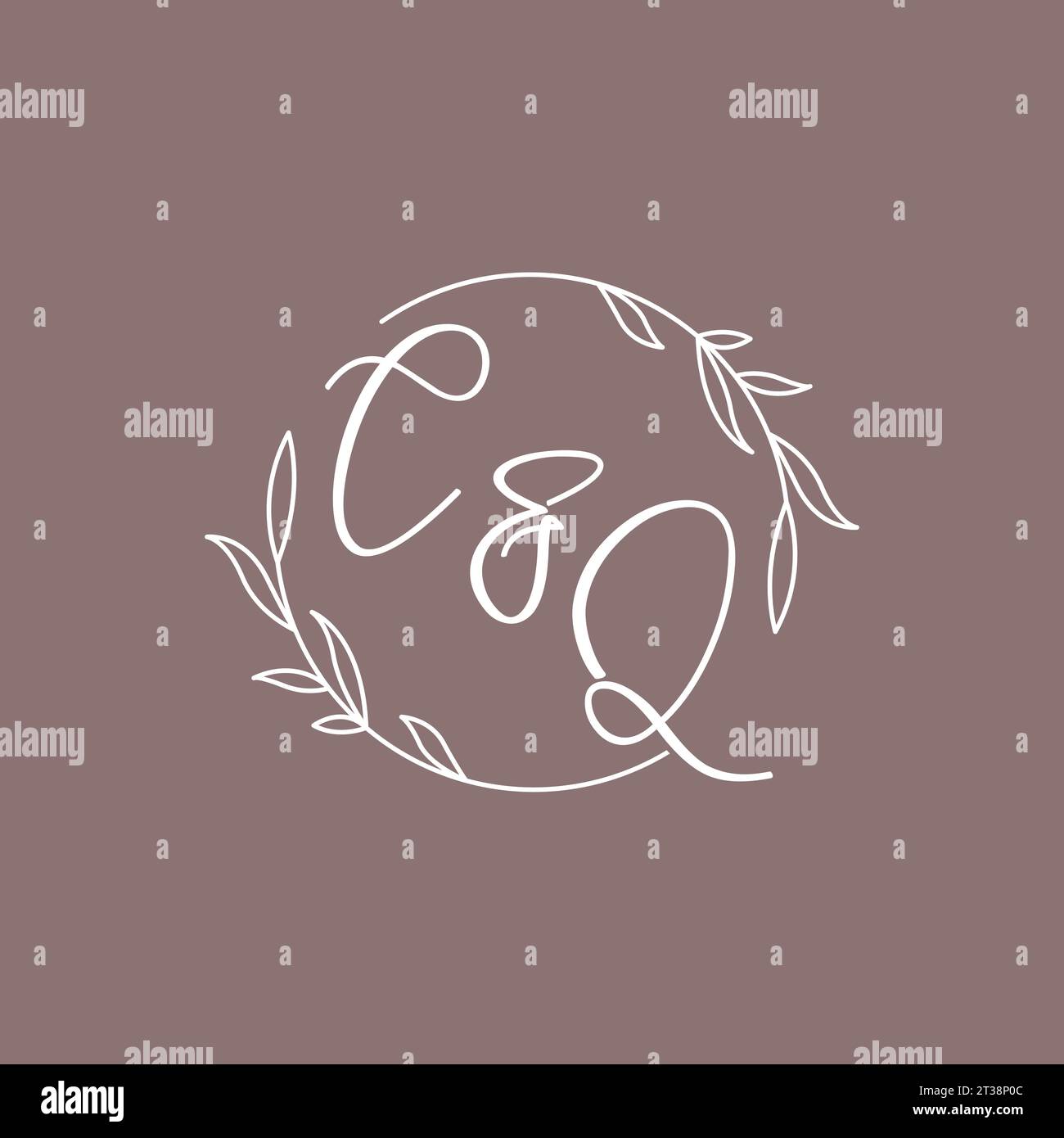 CQ wedding initials monogram logo ideas vector graphic Stock Vector ...