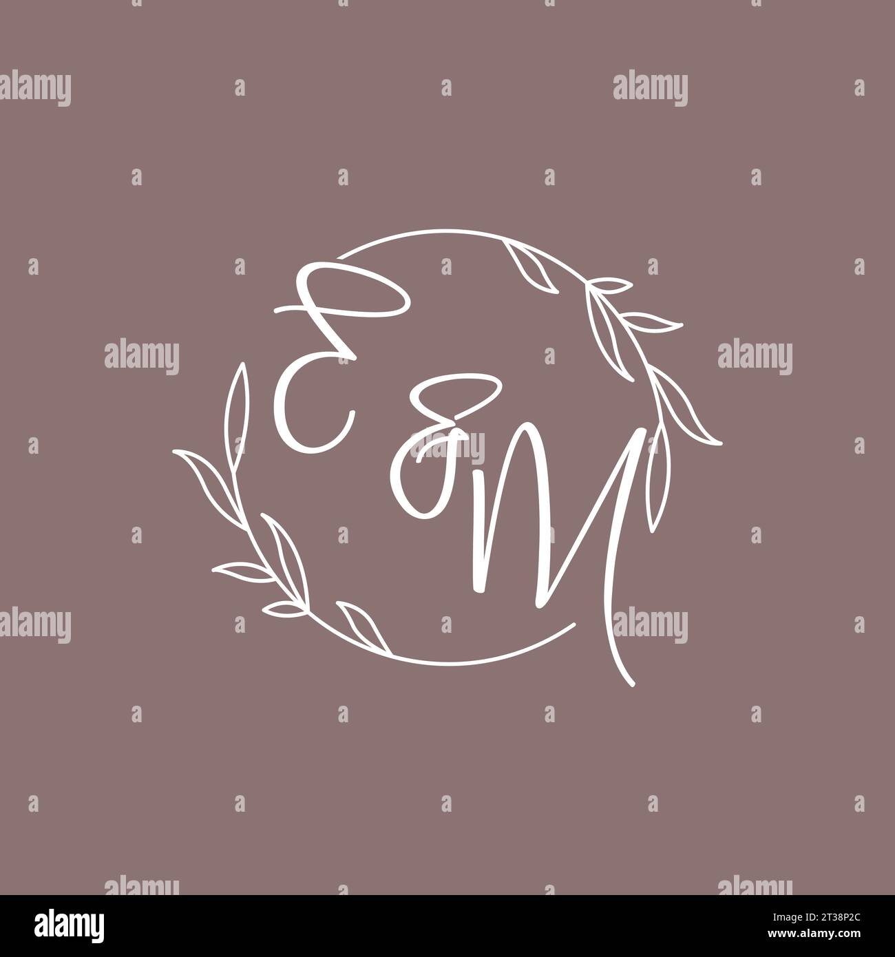 EM wedding initials monogram logo ideas vector graphic Stock Vector ...
