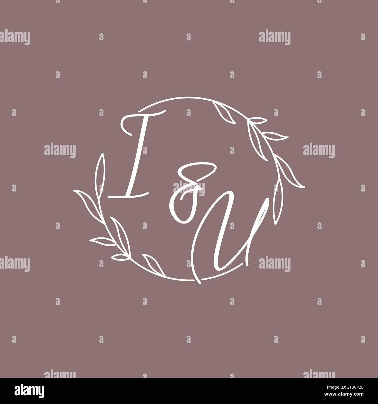 IU wedding initials monogram logo ideas vector graphic Stock Vector ...