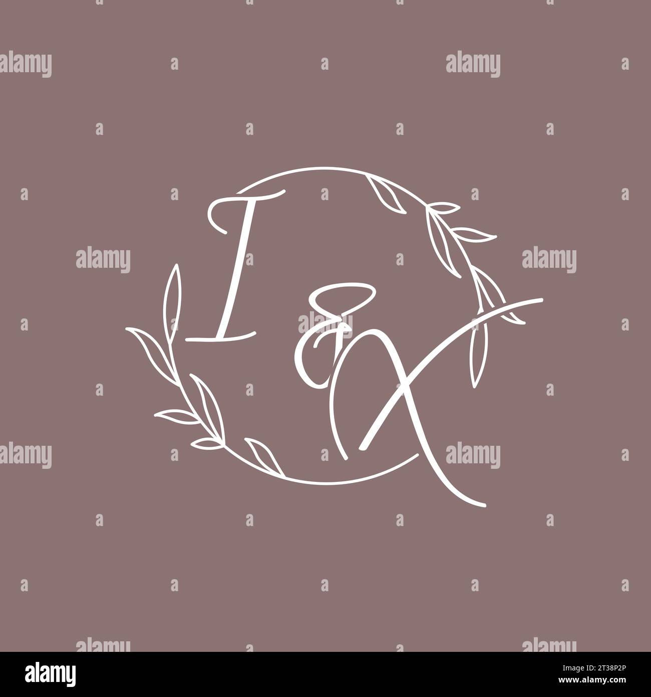 IX wedding initials monogram logo ideas vector graphic Stock Vector ...
