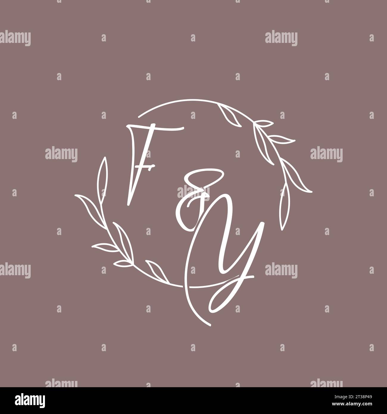 FY wedding initials monogram logo ideas vector graphic Stock Vector ...