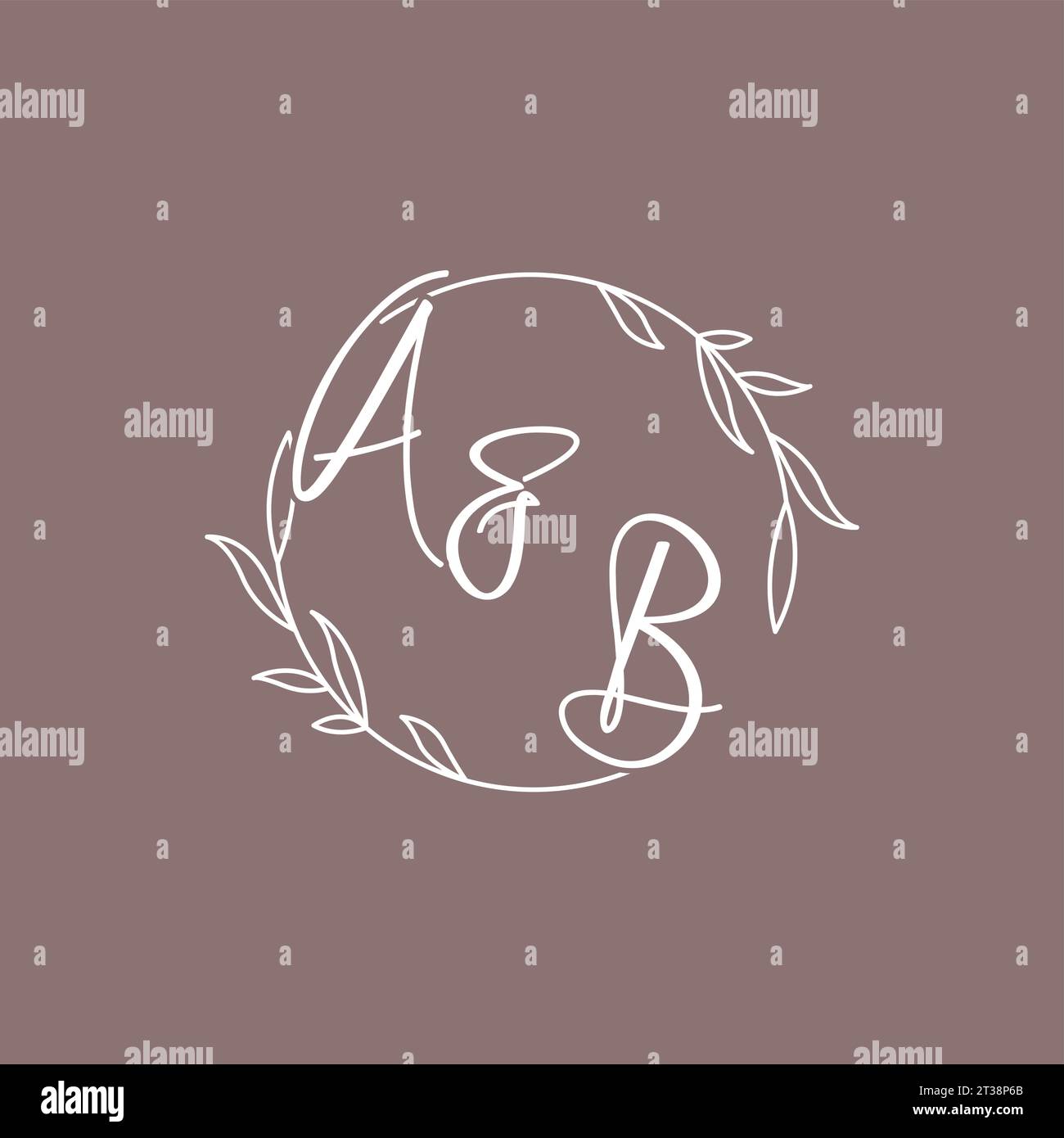 AB wedding initials monogram logo ideas vector graphic Stock Vector ...