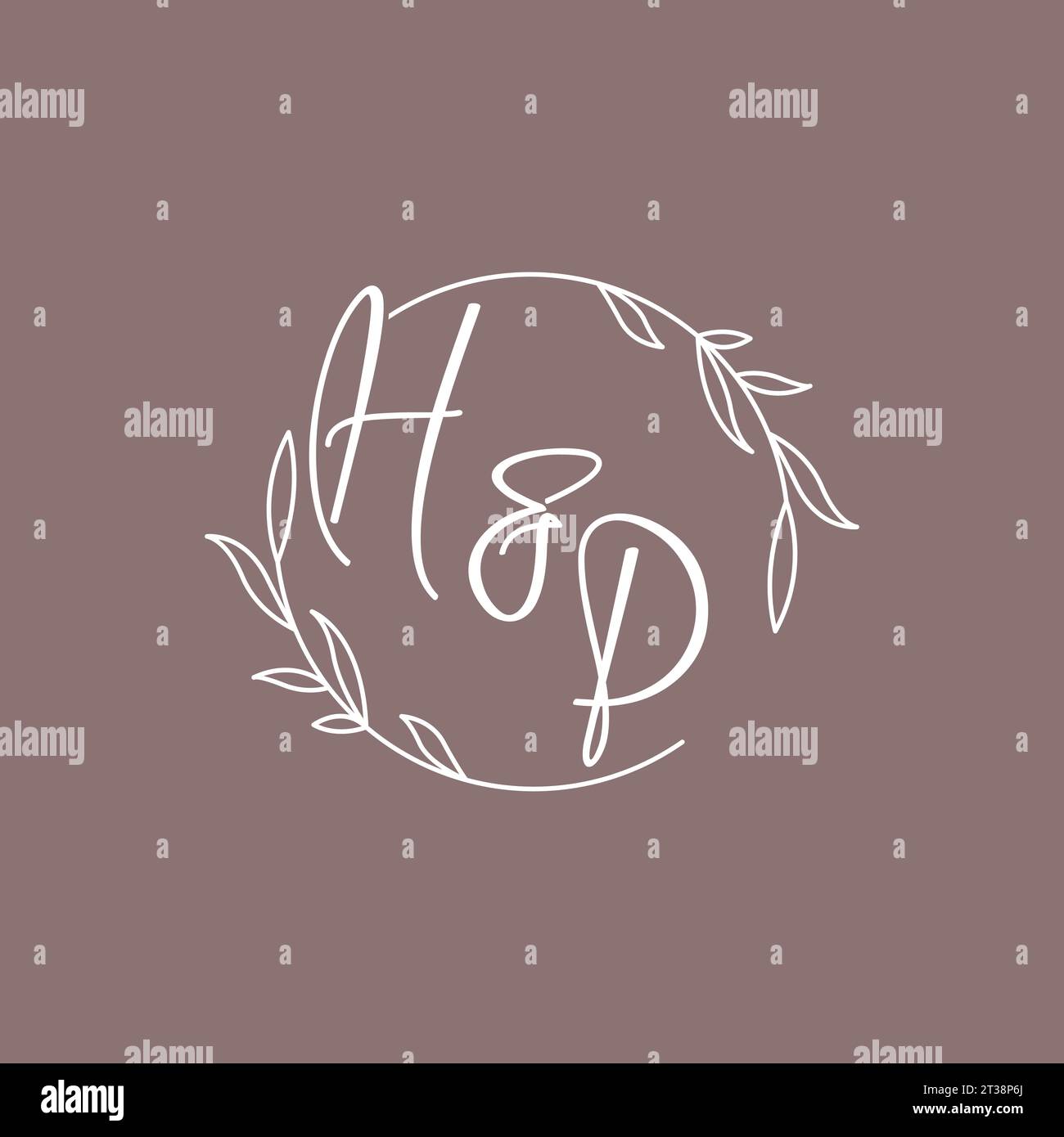 HP wedding initials monogram logo ideas vector graphic Stock Vector ...