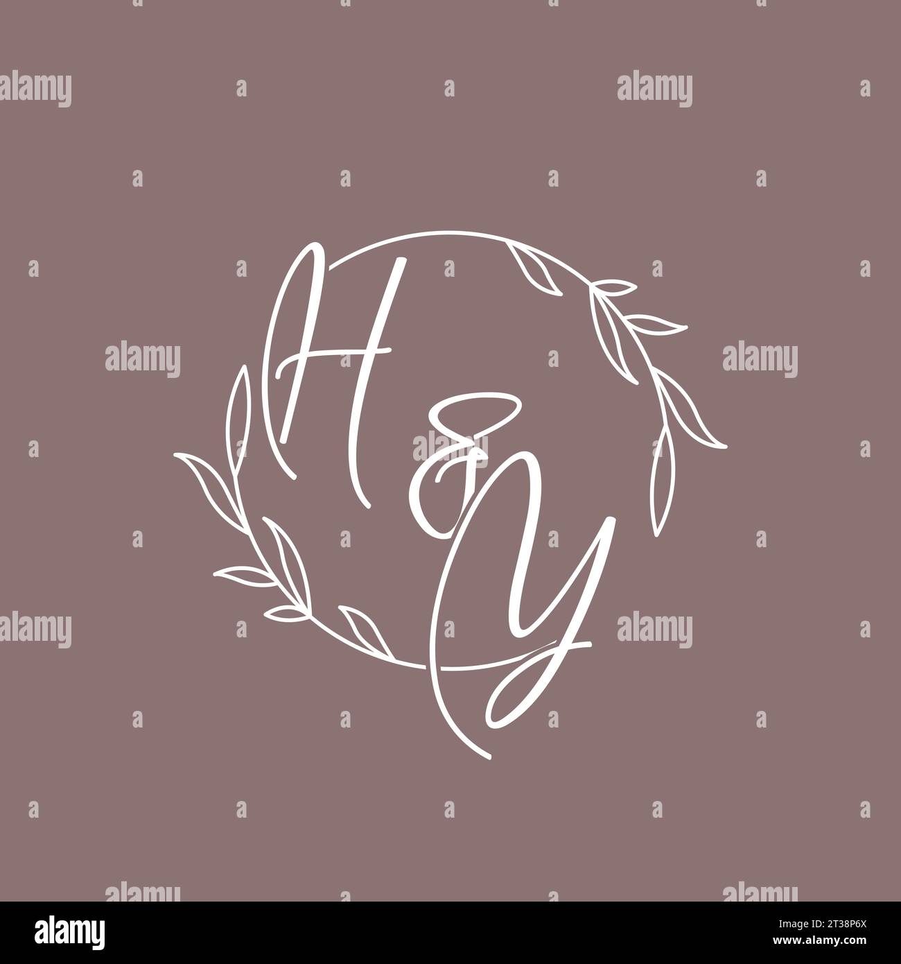 HY wedding initials monogram logo ideas vector graphic Stock Vector ...