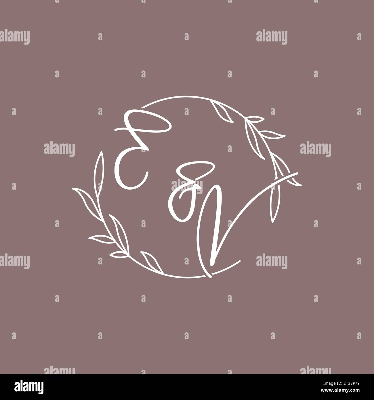 EV wedding initials monogram logo ideas vector graphic Stock Vector ...