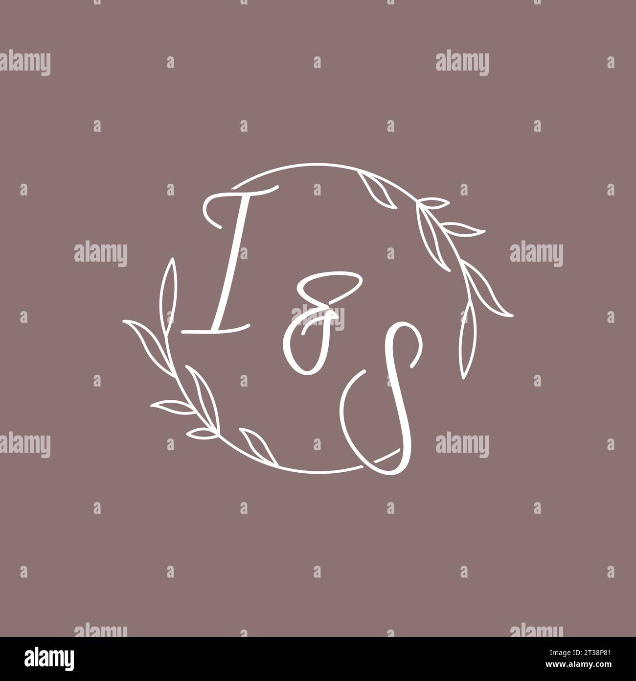 IS wedding initials monogram logo ideas vector graphic Stock Vector ...