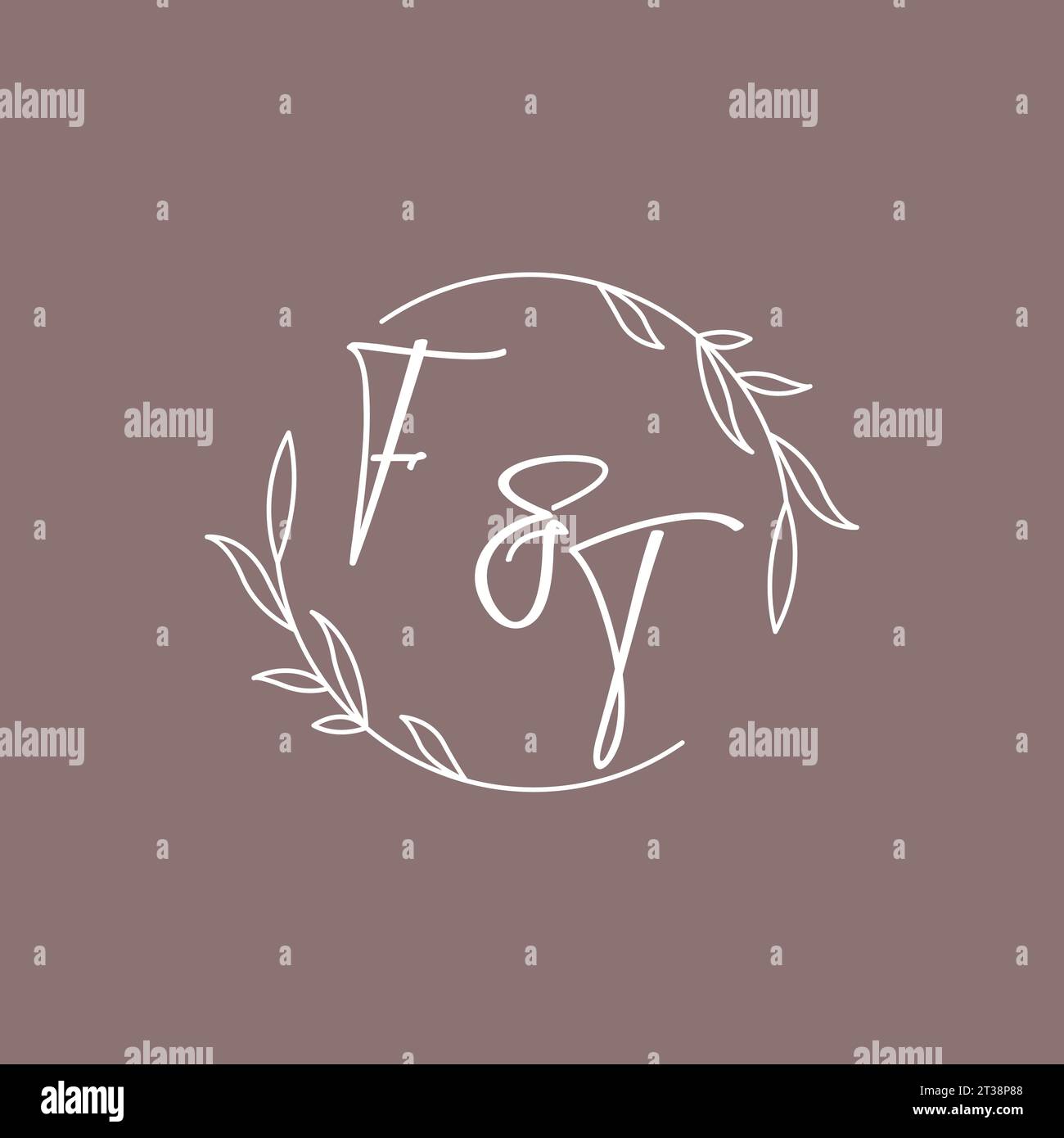 FT wedding initials monogram logo ideas vector graphic Stock Vector Image & Art - Alamy